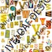 Printable Magazine Cutout Letters: Orange Collage (JPG) - Etsy