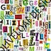 Magazine Cutout Letters: Colorful Collage Alphabet (JPG Digital Sheet ...