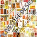 Printable Magazine Cutout Letters: Orange Collage (JPG) - Etsy