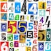 Magazine Cutout Numbers & Symbols: Collage Printable (JPG) - Etsy