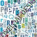Blue Magazine Cutout Letters A-Z, 1-10 (JPG Digital Download) - Etsy
