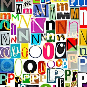 Multicolor Set 3 Printable Digital Alphabet, A to Z, Magazine Letters ...