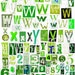 Printable Green Magazine Cutout Letters: Collage Alphabet (JPG) - Etsy