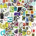 Magazine Cutout Letters: Colorful Collage Alphabet (JPG Digital Sheet ...