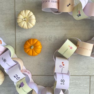 Halloween Countdown Paper Chain | Halloween Calendar | Advent Calendar ...