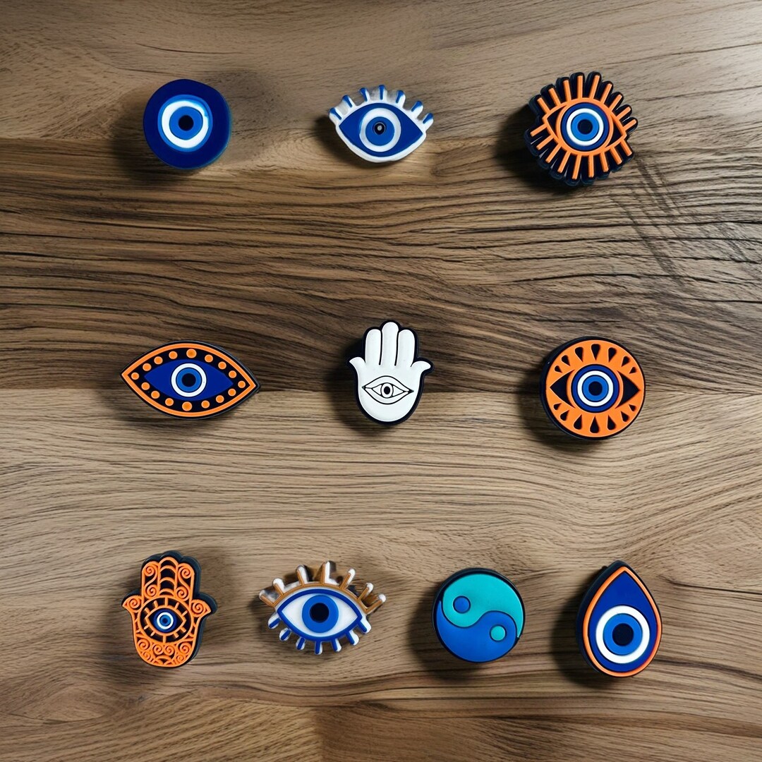Evil Eye Themed Croc Charms for Shoes Clogs Shoes Sandals With Holes - Etsy
