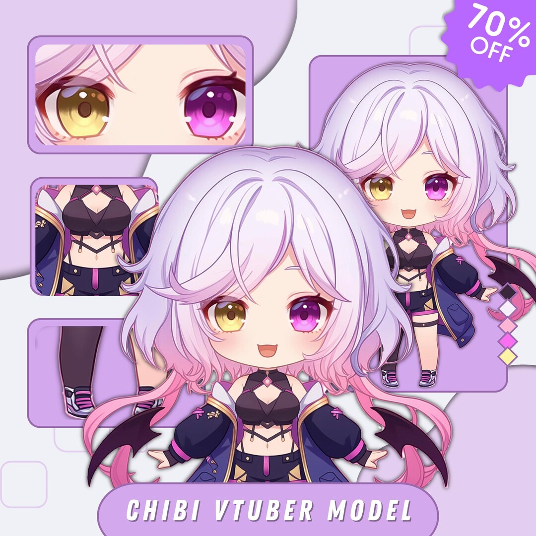CUSTOM CHIBI LIVE2D VTUBER Model Art & Rig Custom Chibi Vtuber Model ...