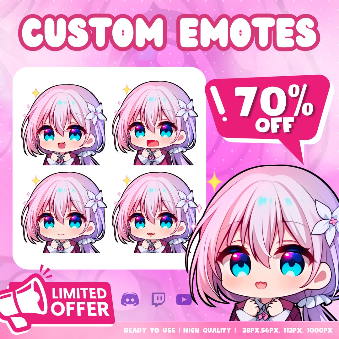 Emote, Custom Twitch Emotes, Vtuber Emotes, Anime Emotes, Kick Emotes ...