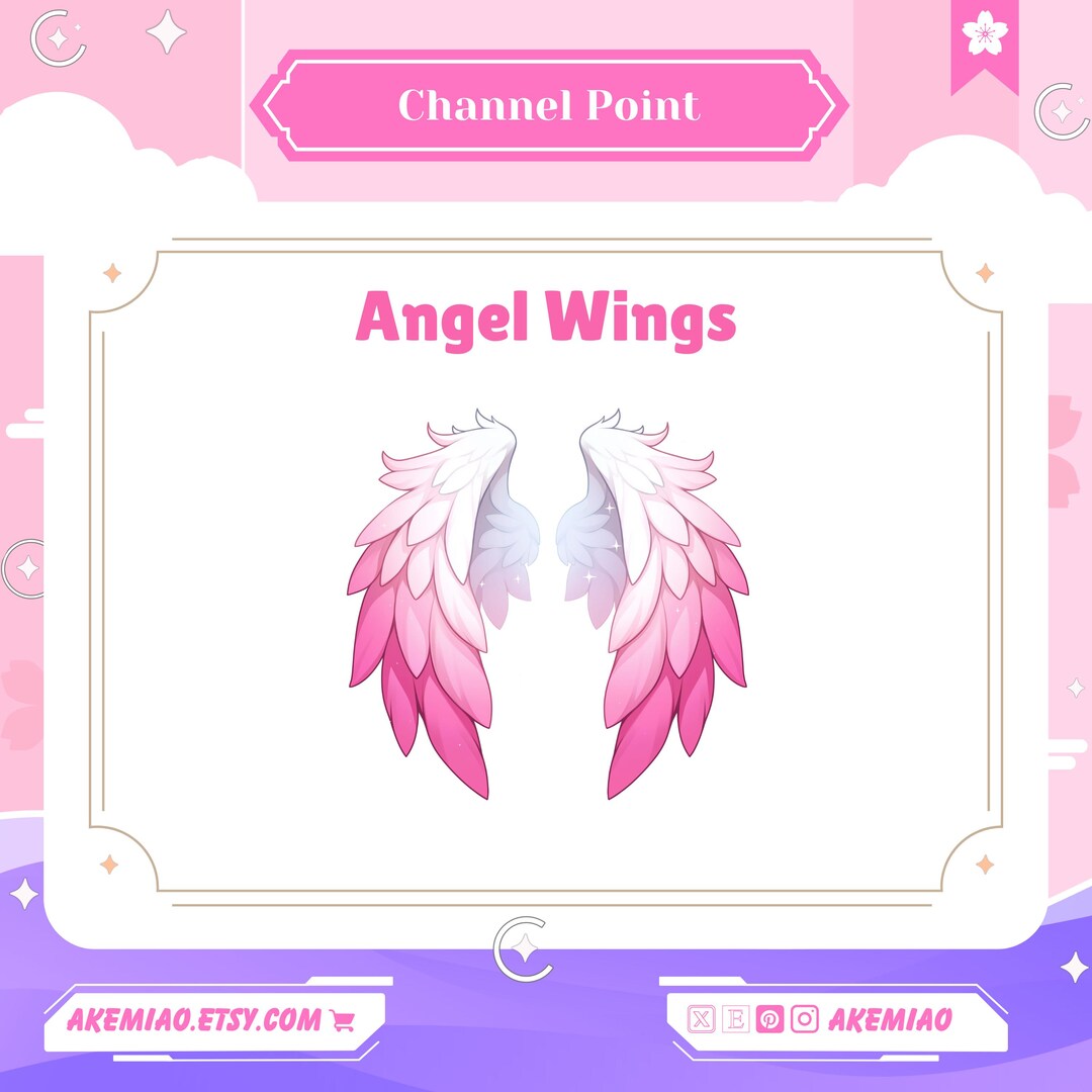 Angel Wings Channel Point for Twitch, Twitch Channel Point, Cute ...