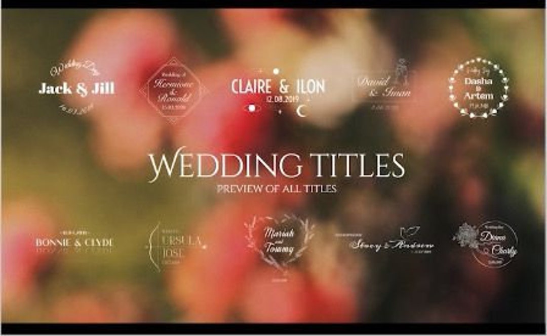 Modern Wedding Titles | Prewedding, Weddings Videographer, Cinematic ...