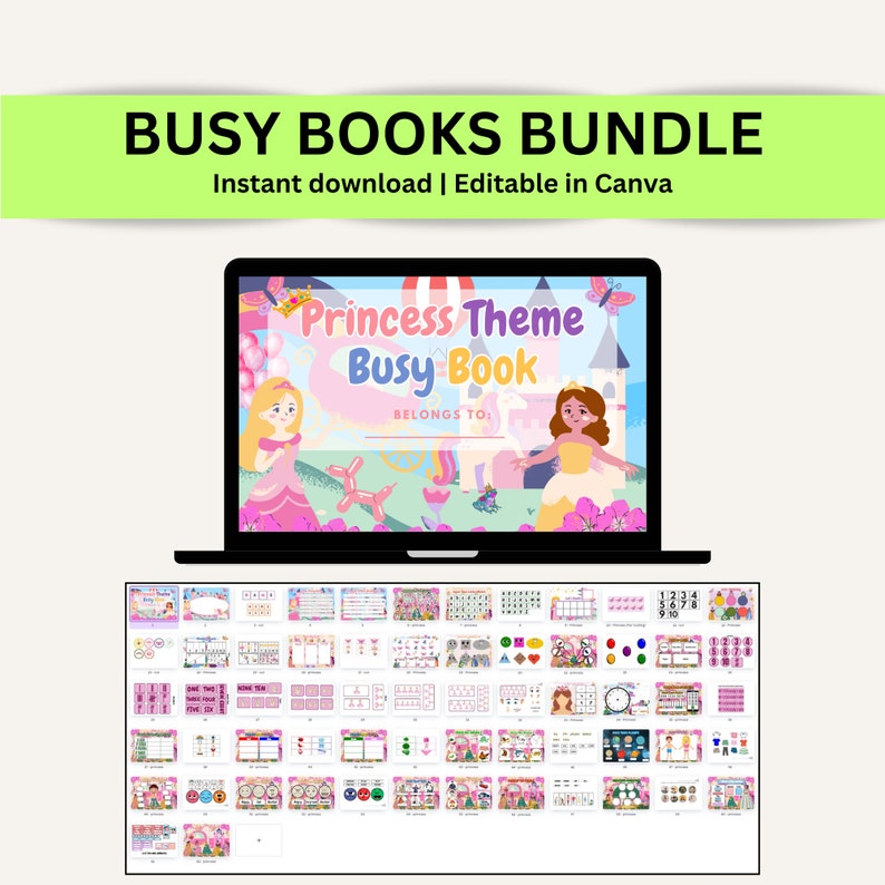 Best Seller Ultimate Busy Book Bundle Digital Download Canva Editable ...