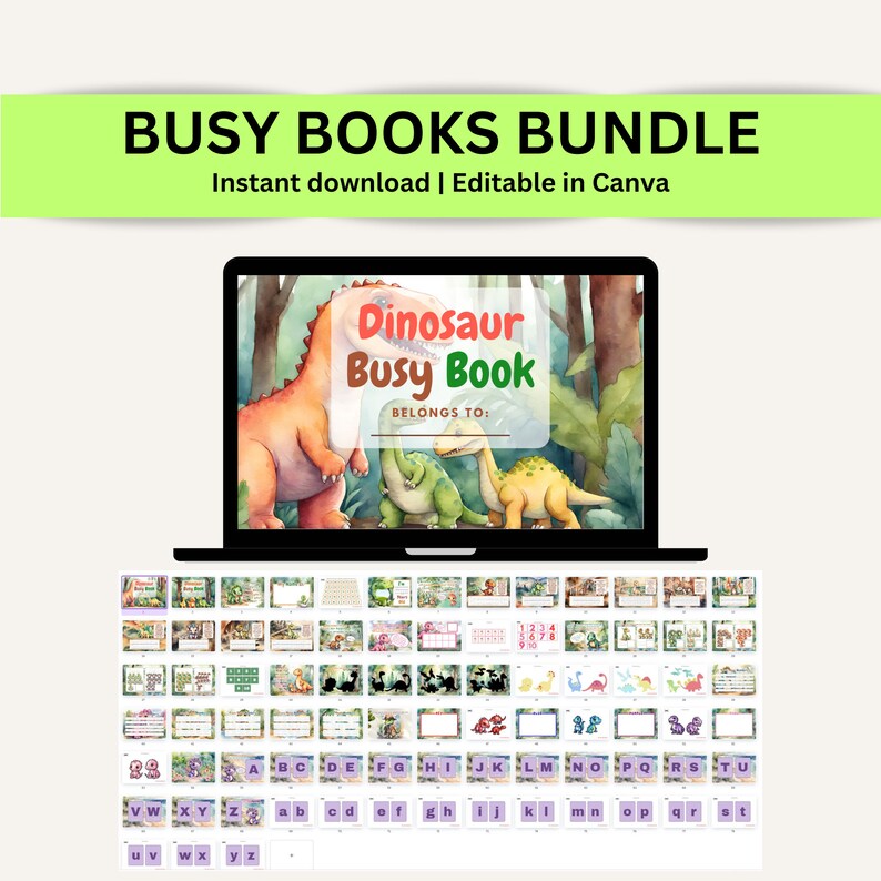 Best Seller Ultimate Busy Book Bundle Digital Download Canva Editable ...