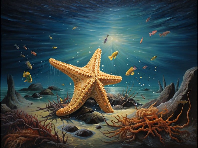 Seashell Starfish Clipart, Shells Illustration Set, Marine Nature ...