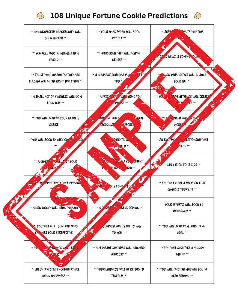 216 Different, Funny, and Positive Fortune Cookie Predictions | Digital ...