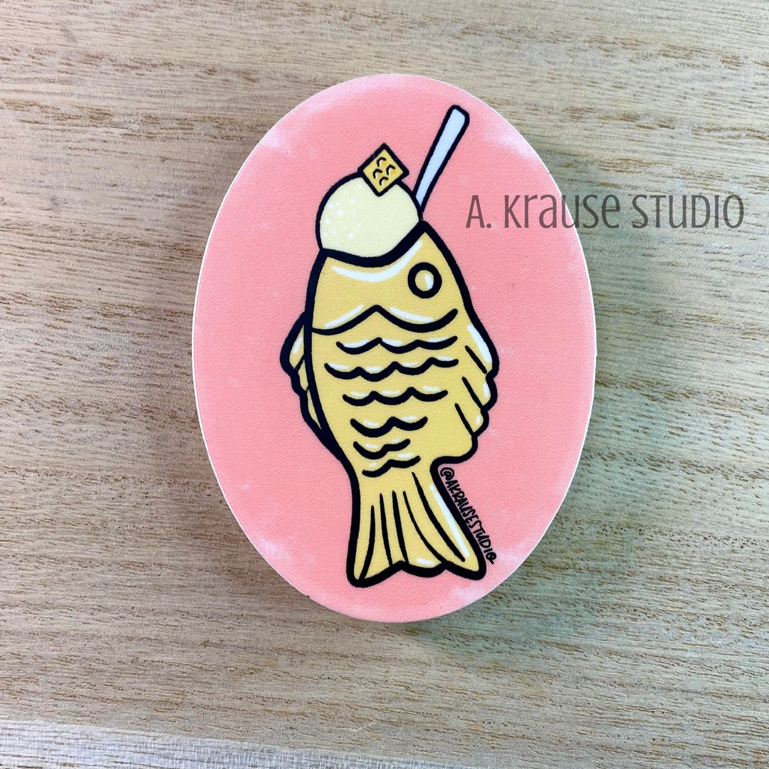 Ah-boong Vinyl Stickers, Bungeoppang Ice Cream Stickers, Ah Boong ...