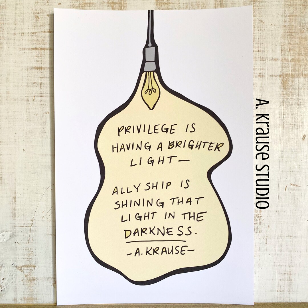 Allyship Original Illustration Print, Ally Art, Social Justice Artwork ...