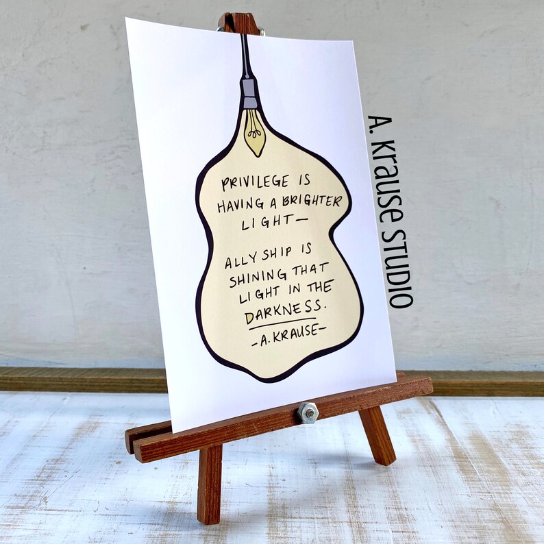 Allyship Original Illustration Print Ally Art Social Justice | Etsy