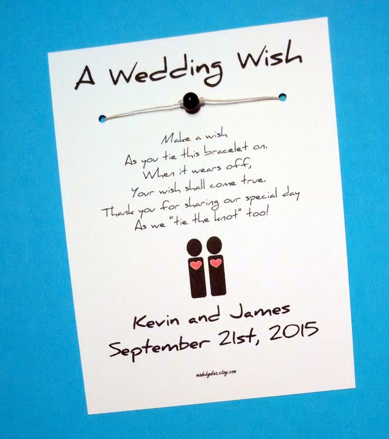 Same Sex Marriage Male Couple A Wedding Wish Infinity Etsy