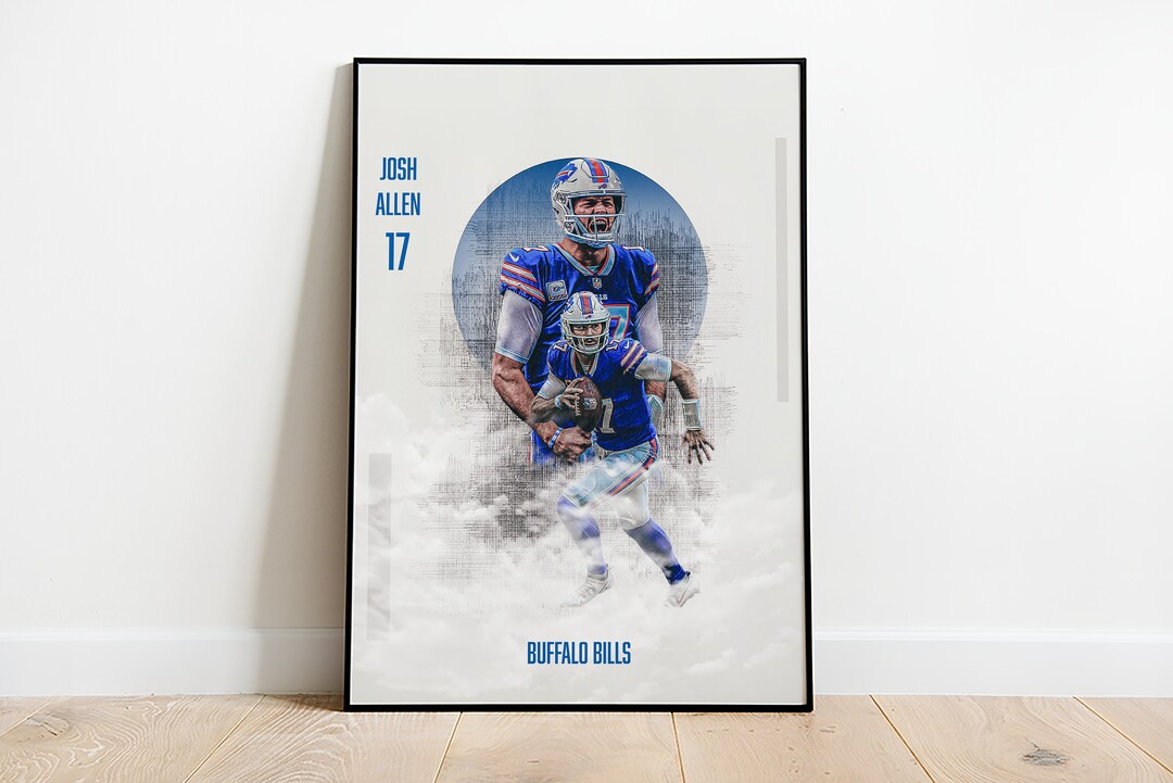 Josh Allen Poster DIGITAL PRINT, Buffalo Bills Poster, NFL Poster ...