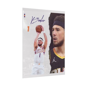 Devin Booker Phoenix Suns NBA Basketball Poster, Sports Bedroom, Man ...