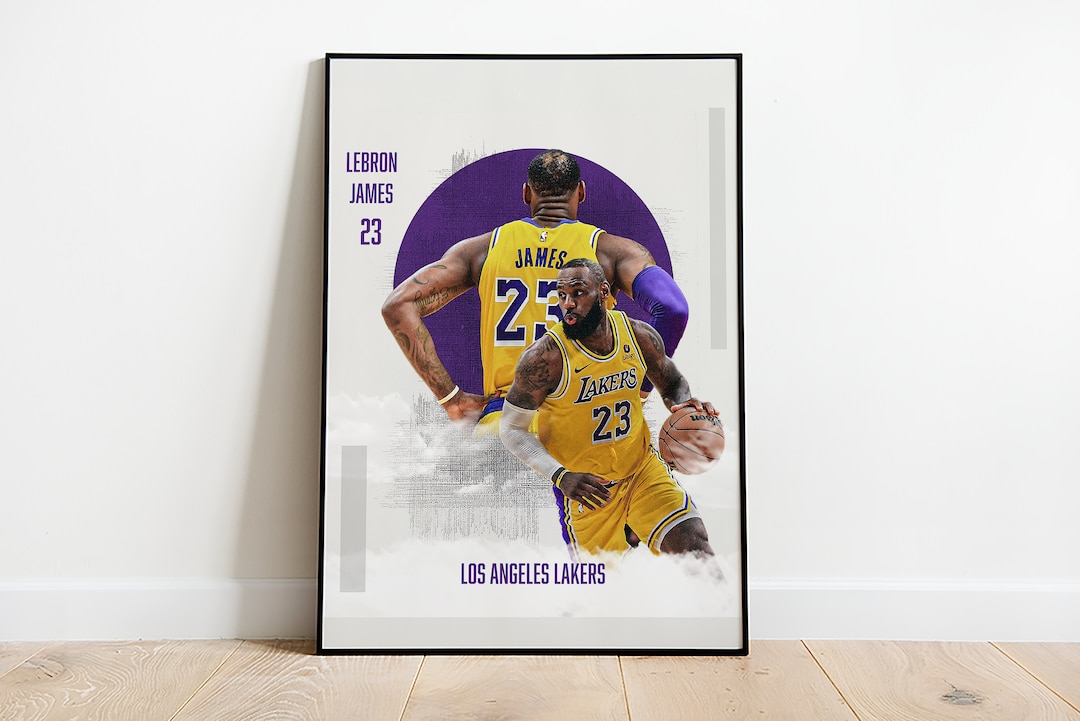 Lebron James Poster, Los Angeles Lakers Poster, NBA Poster, Sports ...