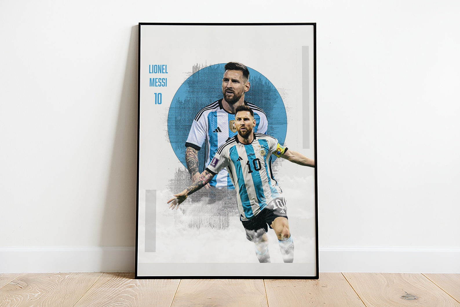 Lionel Messi Poster, Argentina World Cup Poster, Soccer Poster, Sports ...