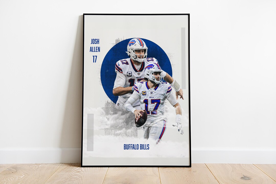 Josh Allen Poster, Buffalo Bills Poster, NFL Poster, Sports Poster ...