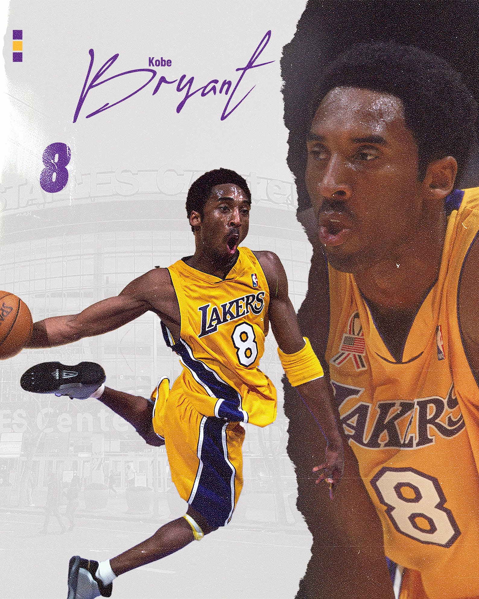 Kobe Bryant & Shaq Lakers Digital Print | NBA Legends | Instant ...