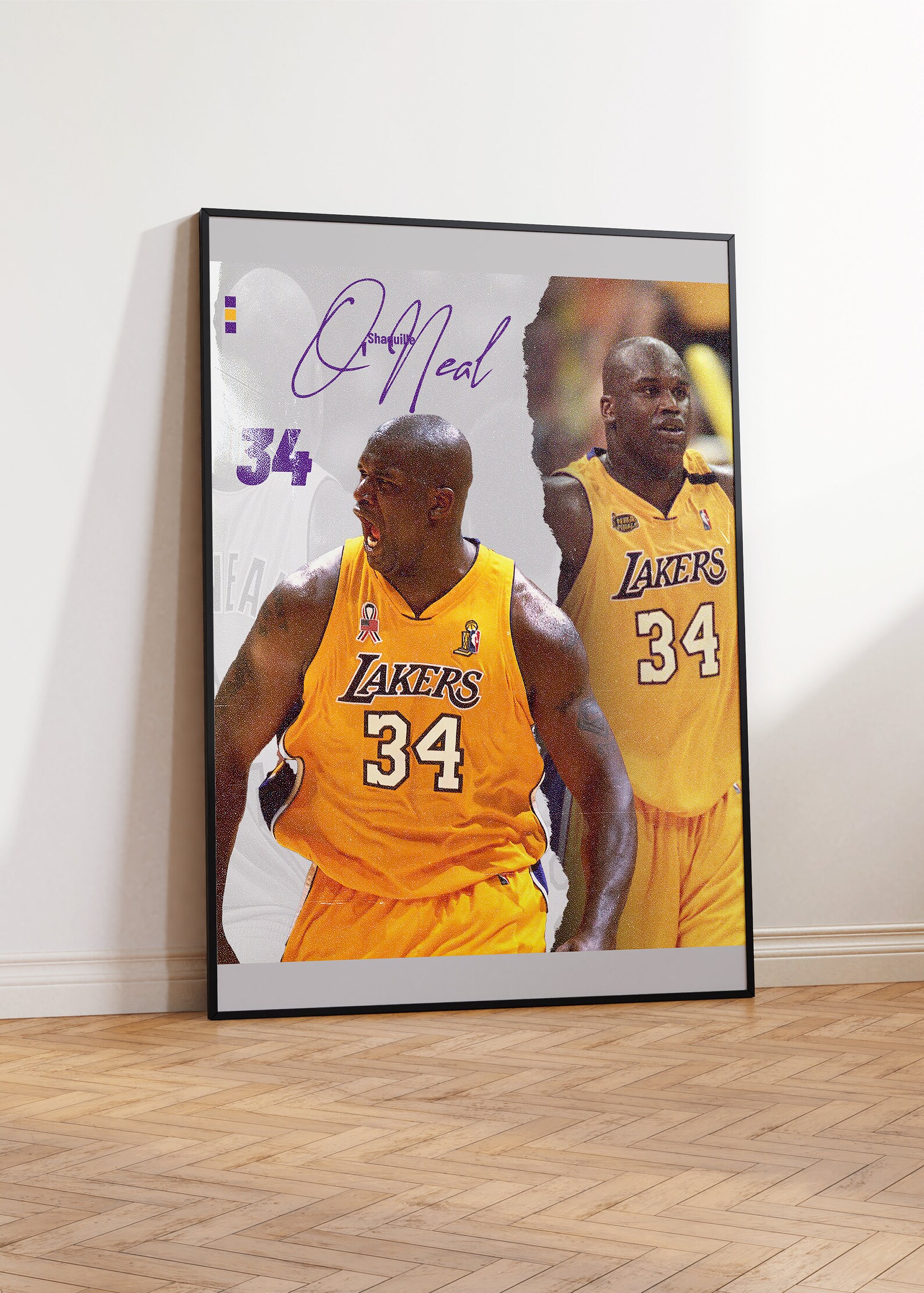 Kobe Bryant & Shaq Lakers Digital Print | NBA Legends | Instant ...