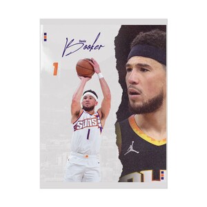 Devin Booker Phoenix Suns NBA Basketball Poster, Sports Bedroom, Man ...
