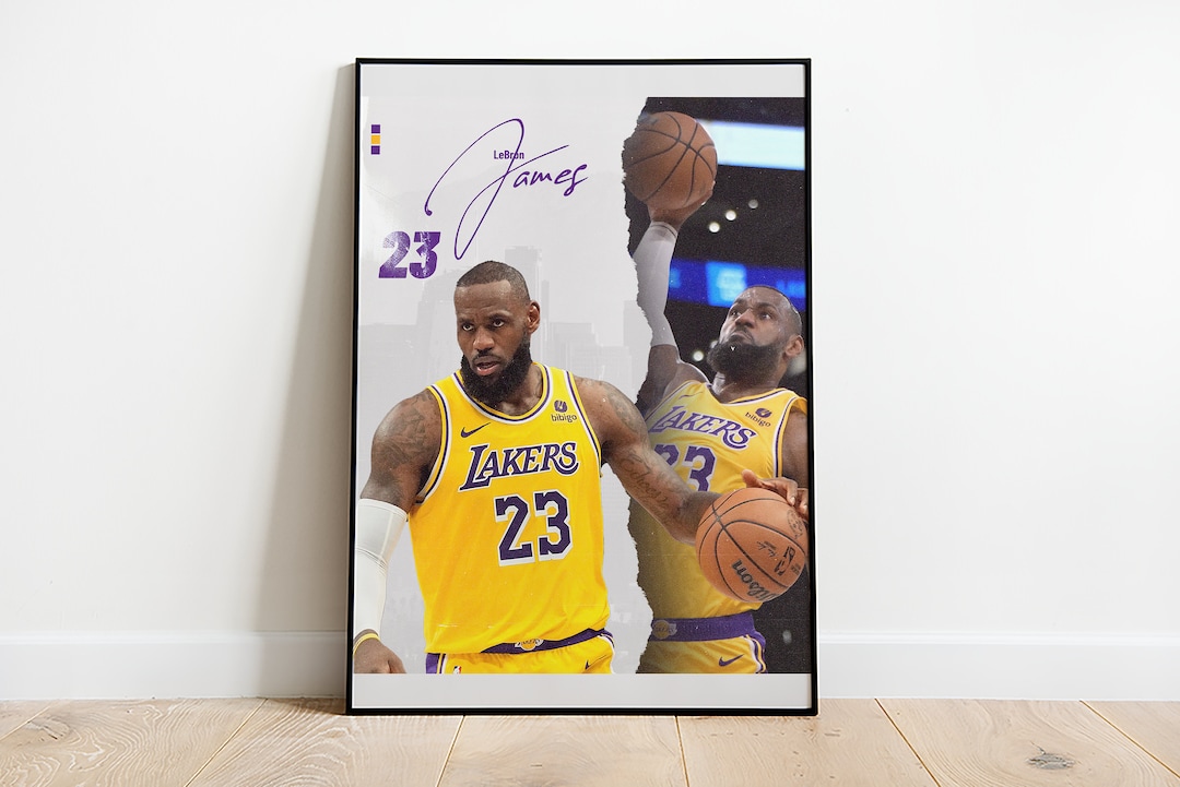Lebron James Poster DIGITAL PRINT , Los Angeles Lakers Poster, NBA ...