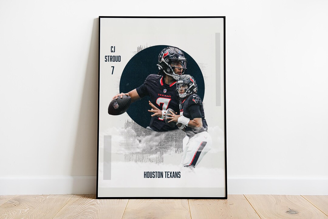 CJ Stroud Poster, Houston Texans Poster, NFL Poster, Sports Poster ...