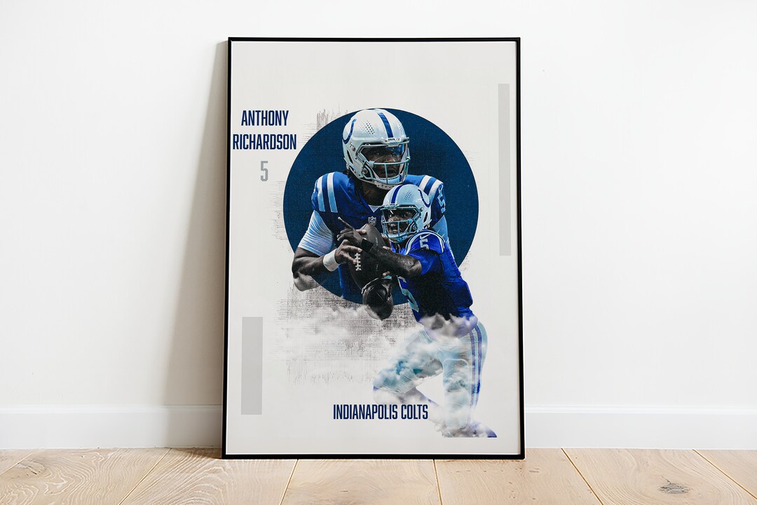 Anthony Richardson Poster DIGITAL PRINT, Indianapolis Colts Poster, NFL ...