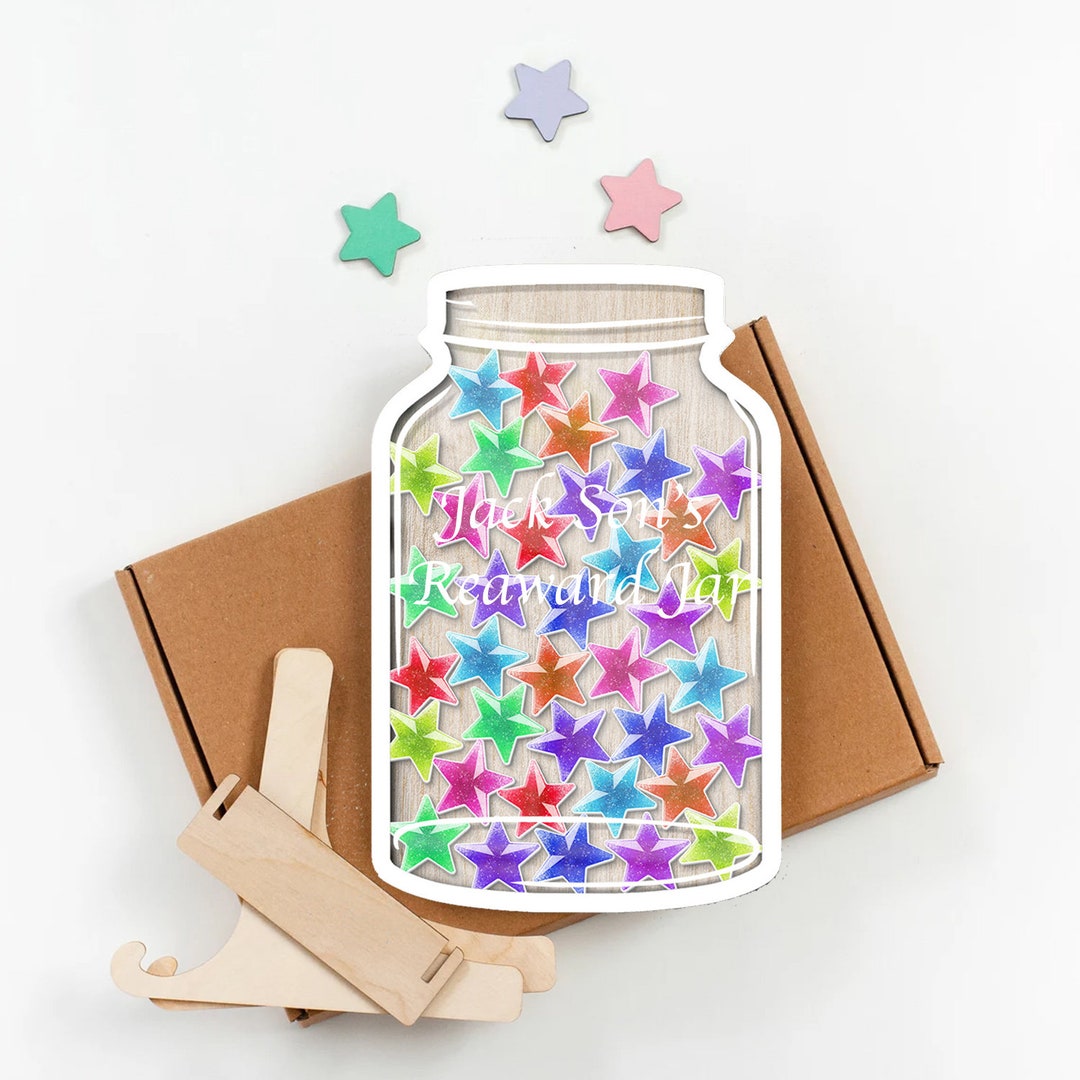 Personalized Reward Jars for Kids, Classroom Reward Jar, Good Behavior ...
