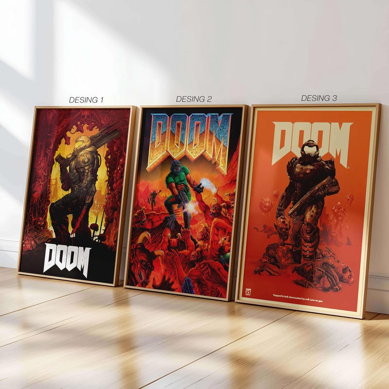 Doom Dark Ages Poster - Etsy