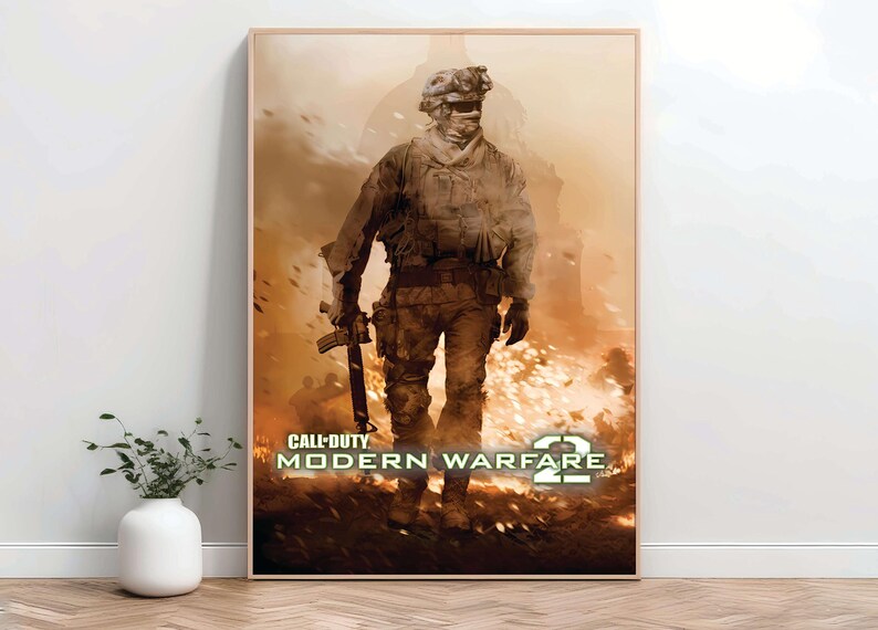 Modern Warfare Tactical Poster | Gaming Room Decor | Gaming Wall Art ...