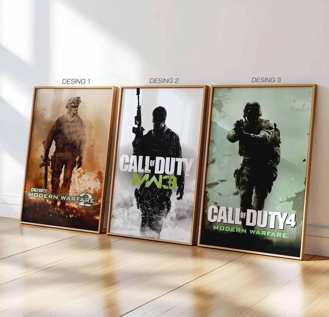Modern Warfare Tactical Poster | Gaming Room Decor | Gaming Wall Art ...