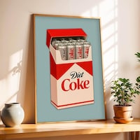 Diet Coke Guest Check Poster - DIGITAL DOWNLOAD - Etsy