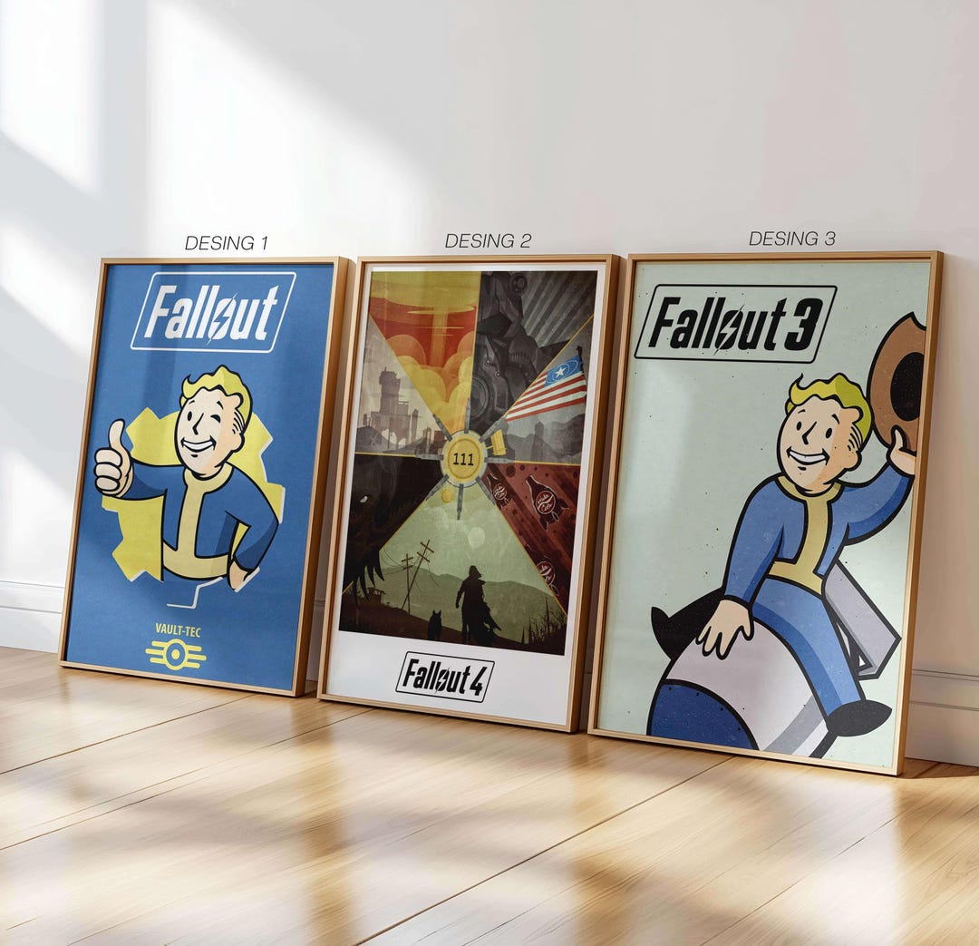 Fallout Game for Ps5/xbox/pc | Video Game Poster Wall Art | Minimalist ...