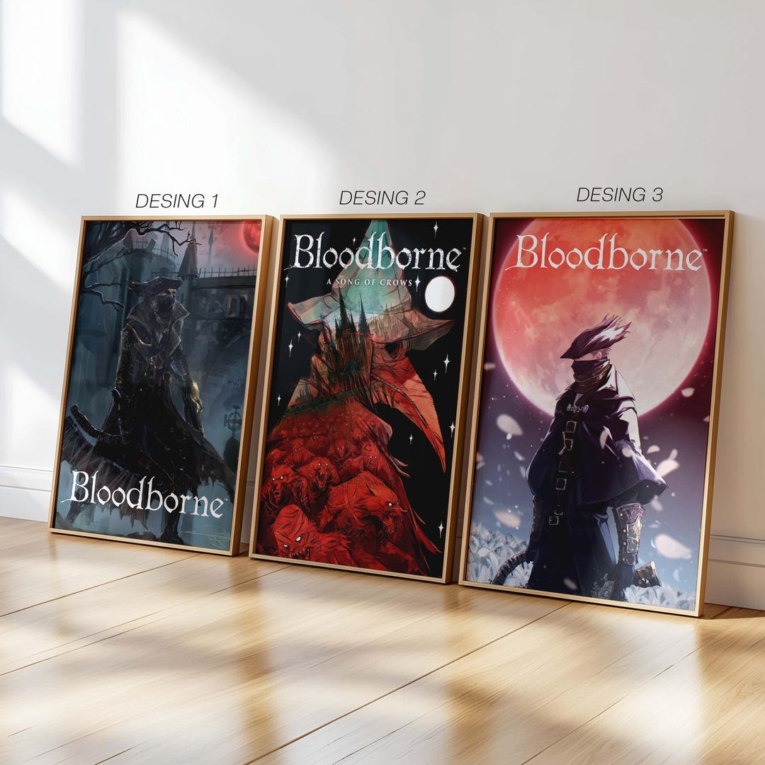 Bloodborne Poster Print | Gamer Wall Art | Art for Gamers | Fan Art ...