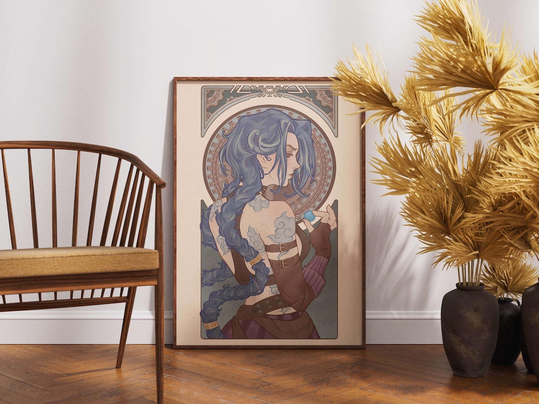 Arcane Jinx Art Nouveau Style Poster, Gamer Room Decor (digital ...