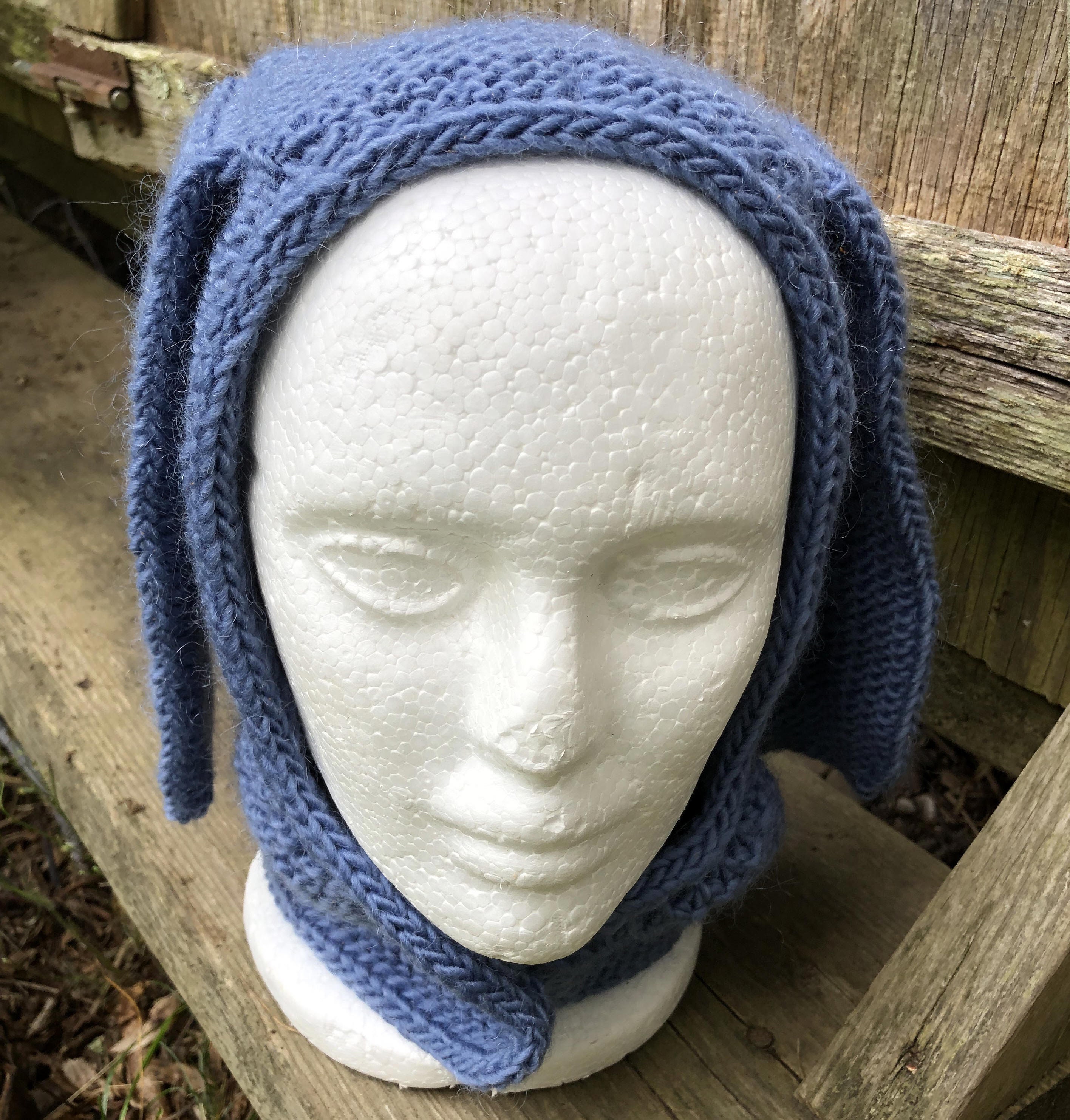 Wool and Mohair Bunny Ear Hood - Etsy