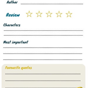 Student Reading Log Printable/ Reading Tracker/ Book List/ Student ...