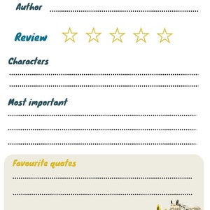 Student Reading Log Printable/ Reading Tracker/ Book List/ Student ...