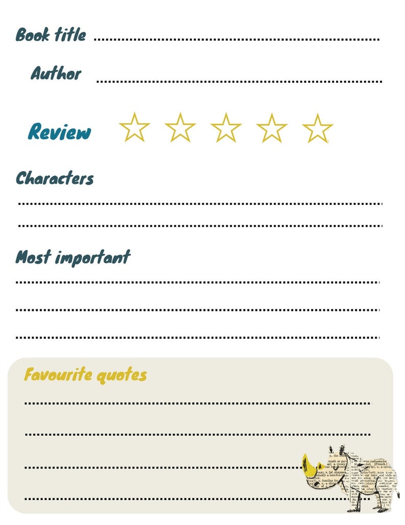 Student Reading Log Printable/ Reading Tracker/ Book List/ Student ...