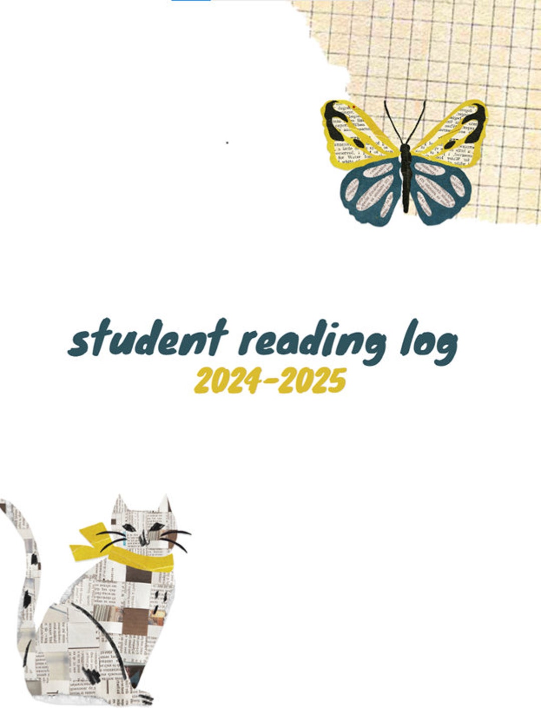 Student Reading Log Printable/ Reading Tracker/ Book List/ Student ...