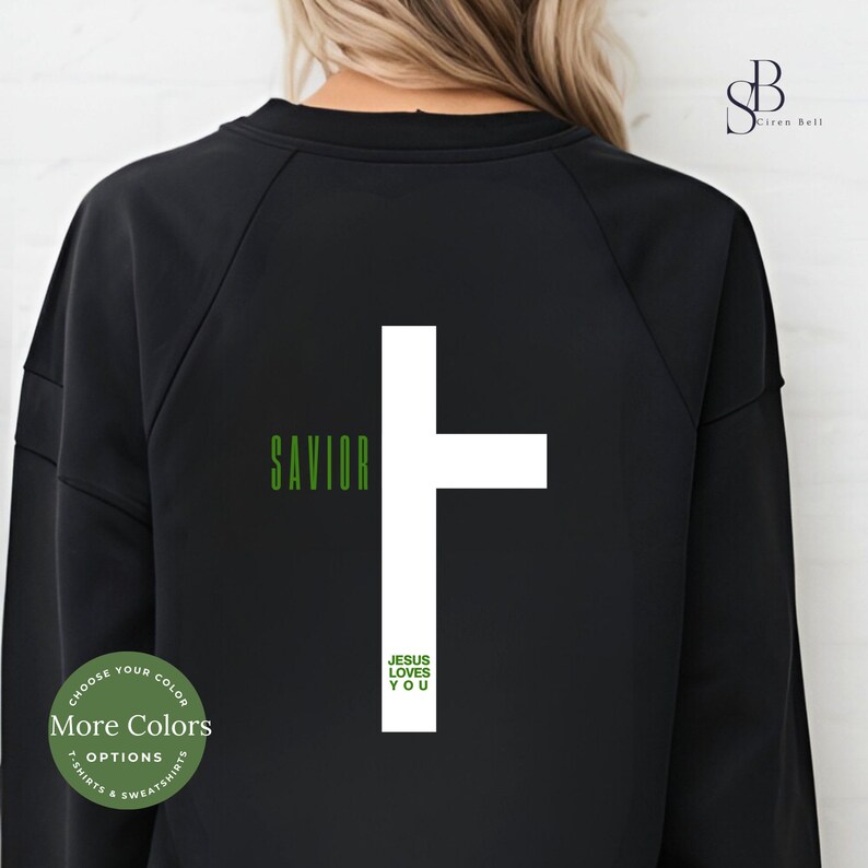 Christian T Shirt Savior Gift Bible Verse Jesus Lives With You Gift for ...