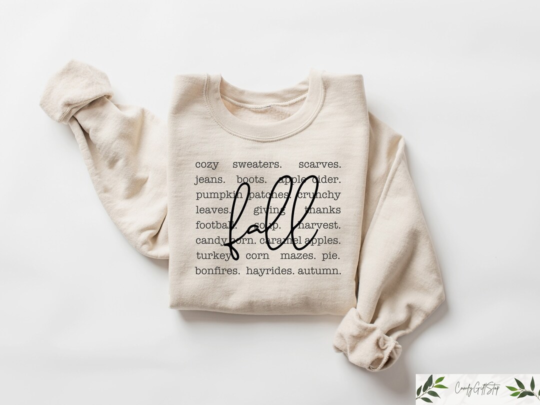Fall Definition Sweatshirt, Fall - Cozy Sweaters, Thanksgiving Gift ...