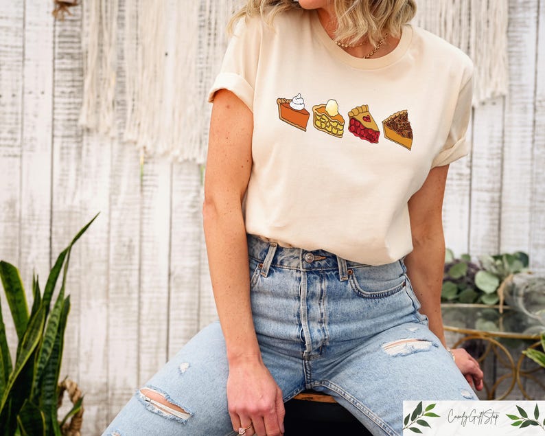 Pumpkin Pie Sweatshirt, Thanksgiving Shirt, Fall Graphic Tee, Womens ...