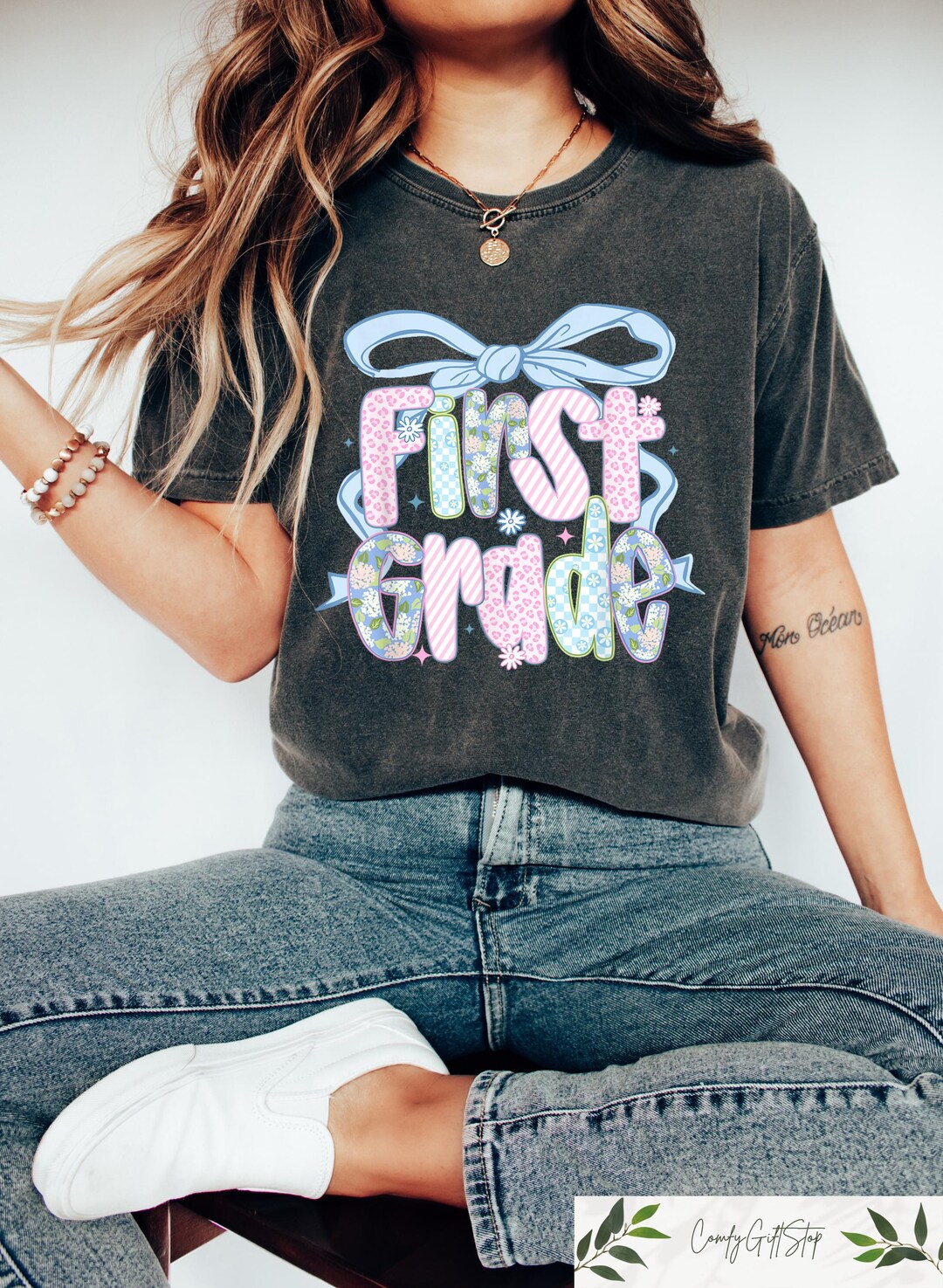 First Grade Shirt, Back to School Shirt for Girls, Happy 1st Day of ...